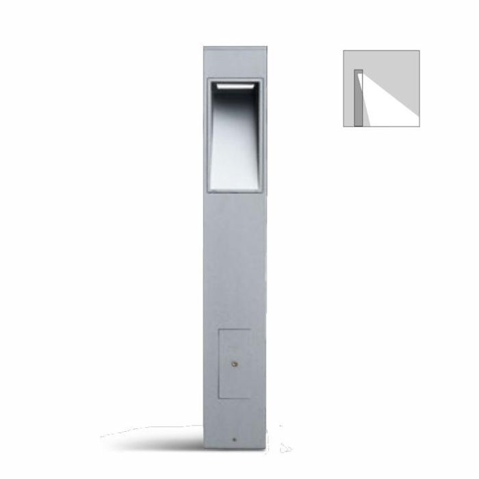 Simes Megablinker Bollard H1150 Grond Opbouw Tuinverlichting lichtgrijs ...