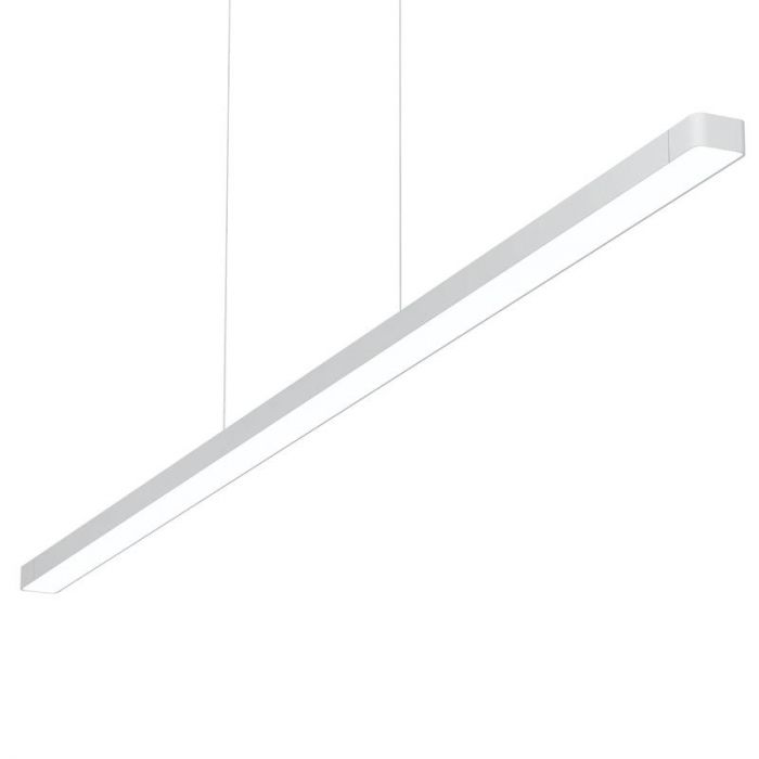 Flos Architectural Superline Down Hanglamp lichtgrijs