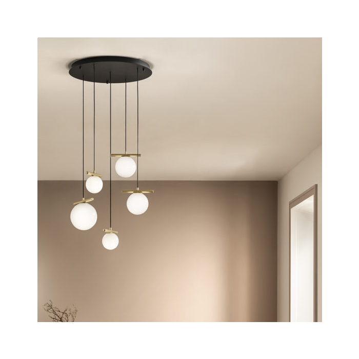 Masiero Posy Composizione S3 Hanglamp goud/messing