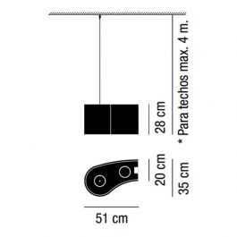 Vibia Ameba 2200 Hanglamp wit